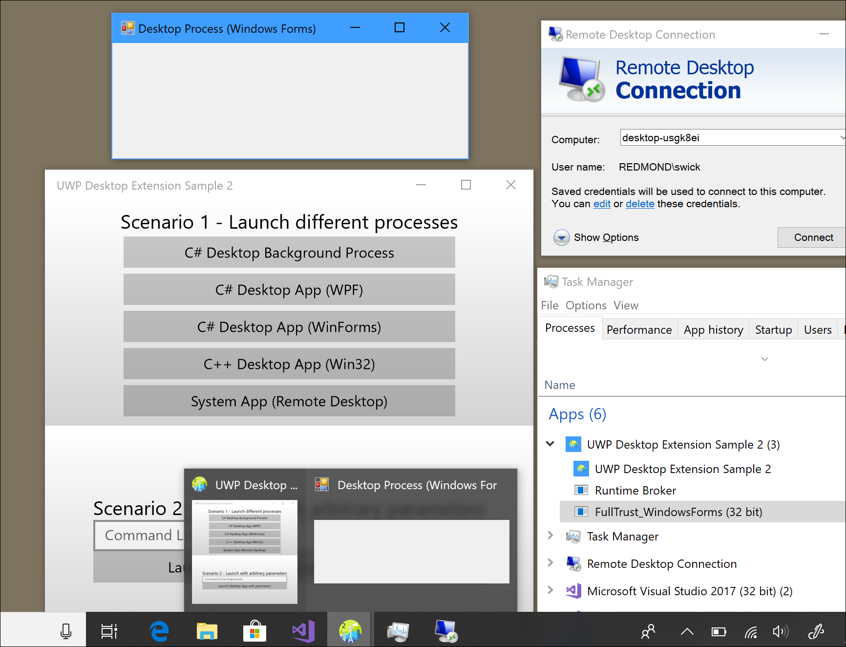 UWP with Desktop Extension – Part 2 – Insights into the Universal ...